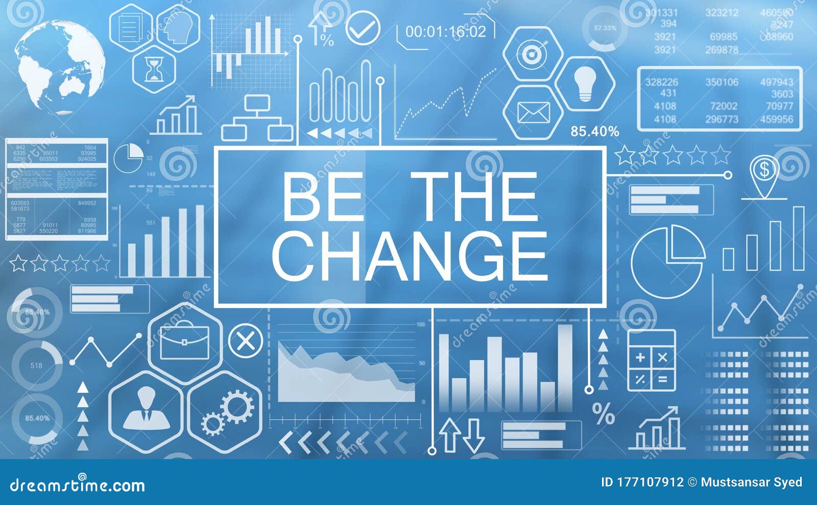 Be the Change, Animated Typography Stock Illustration - Illustration of ...