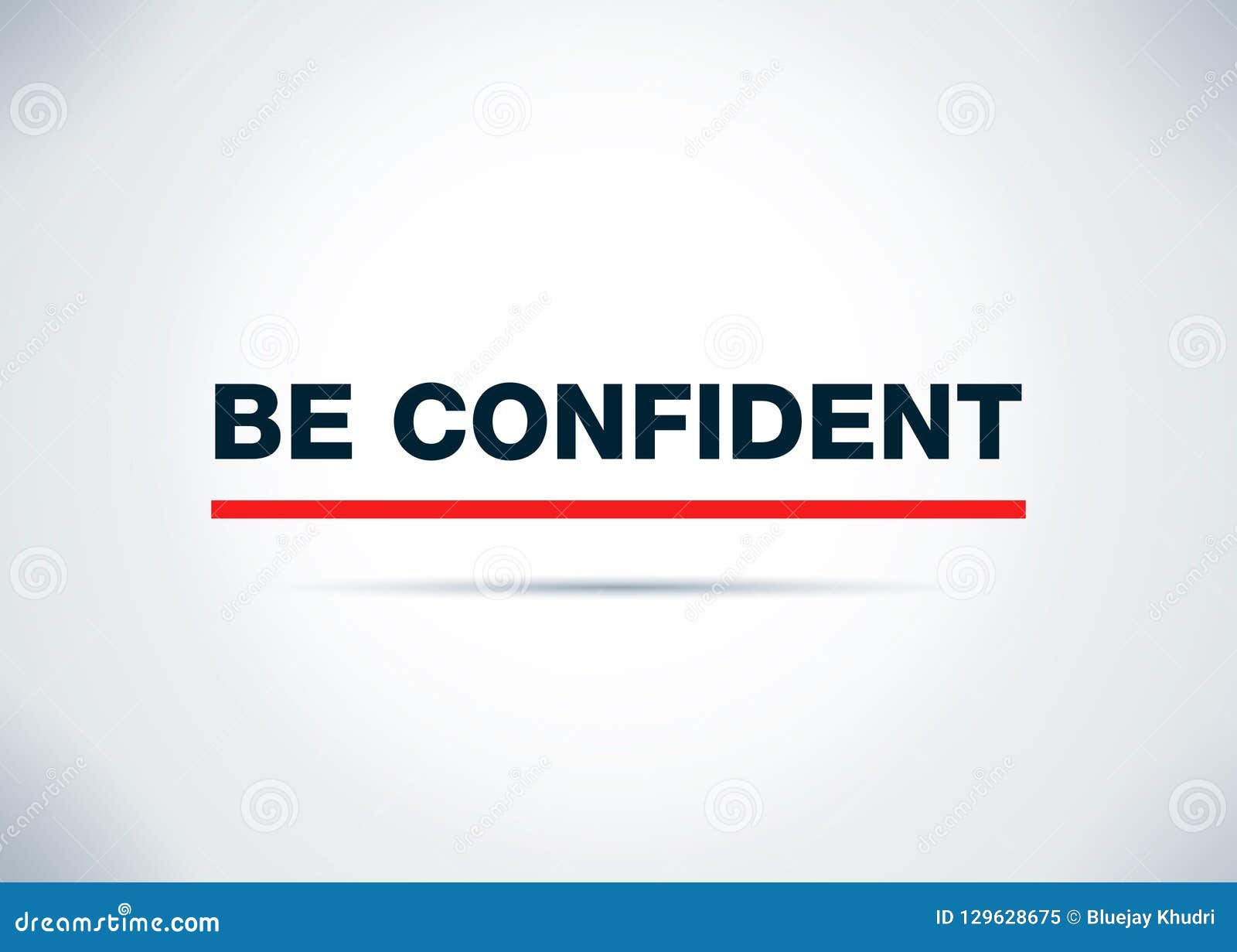 Be Confident Abstract Flat Background Design Illustration Stock ...