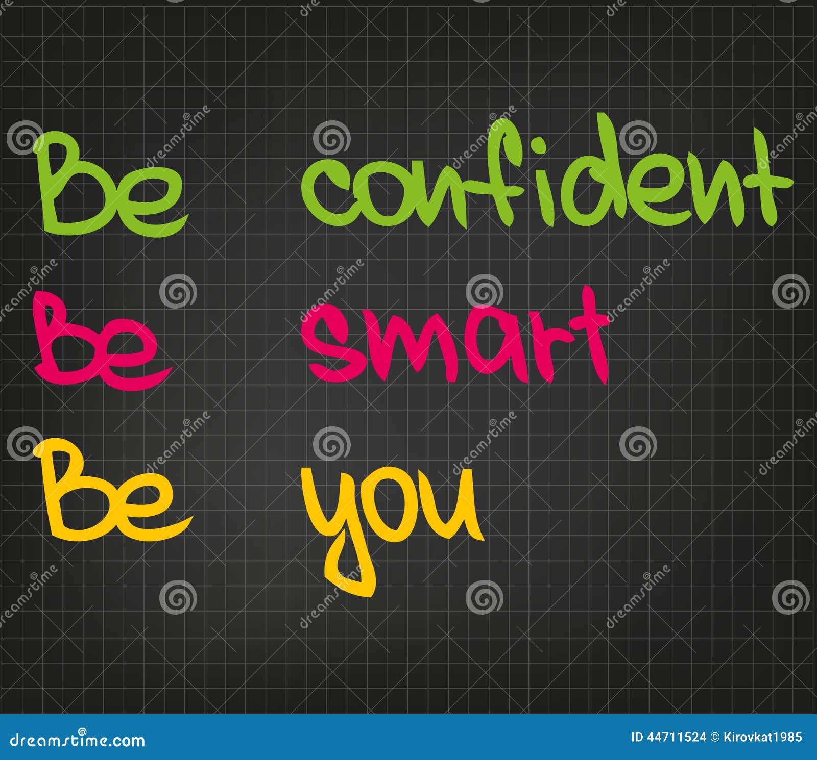 Be confident stock vector. Illustration of impossible - 44711524