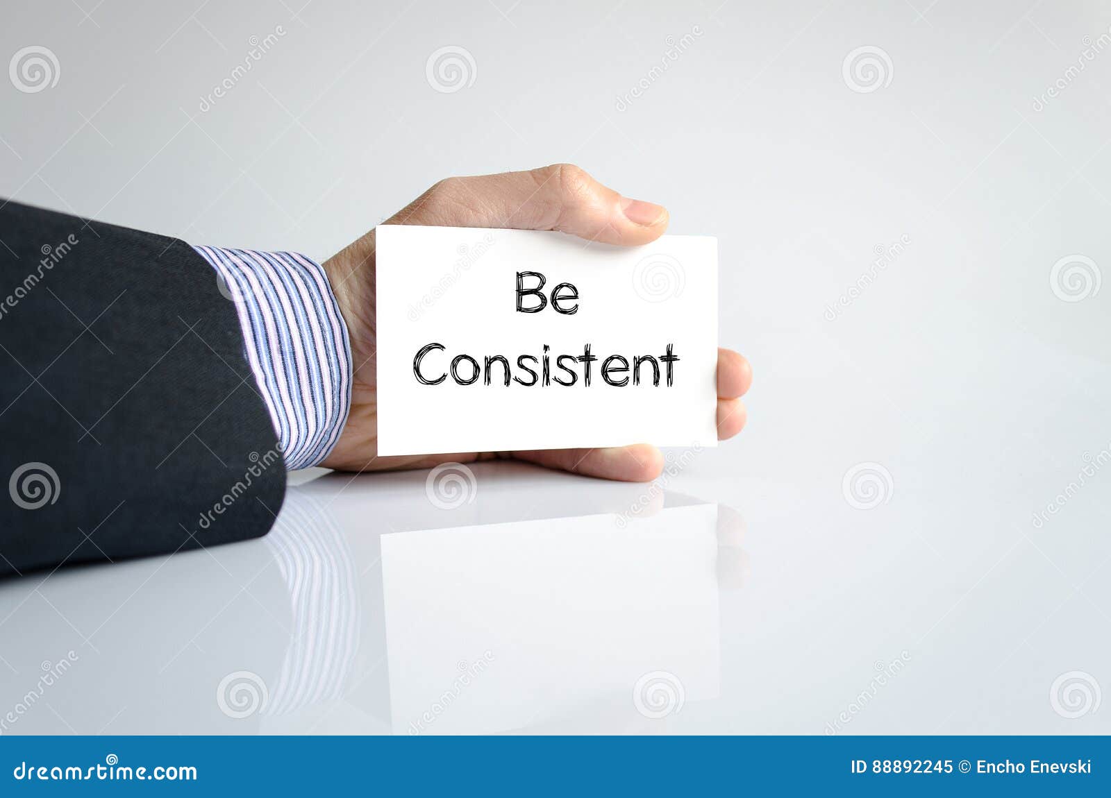 Be consistent text concept stock image. Image of reliable - 88892245
