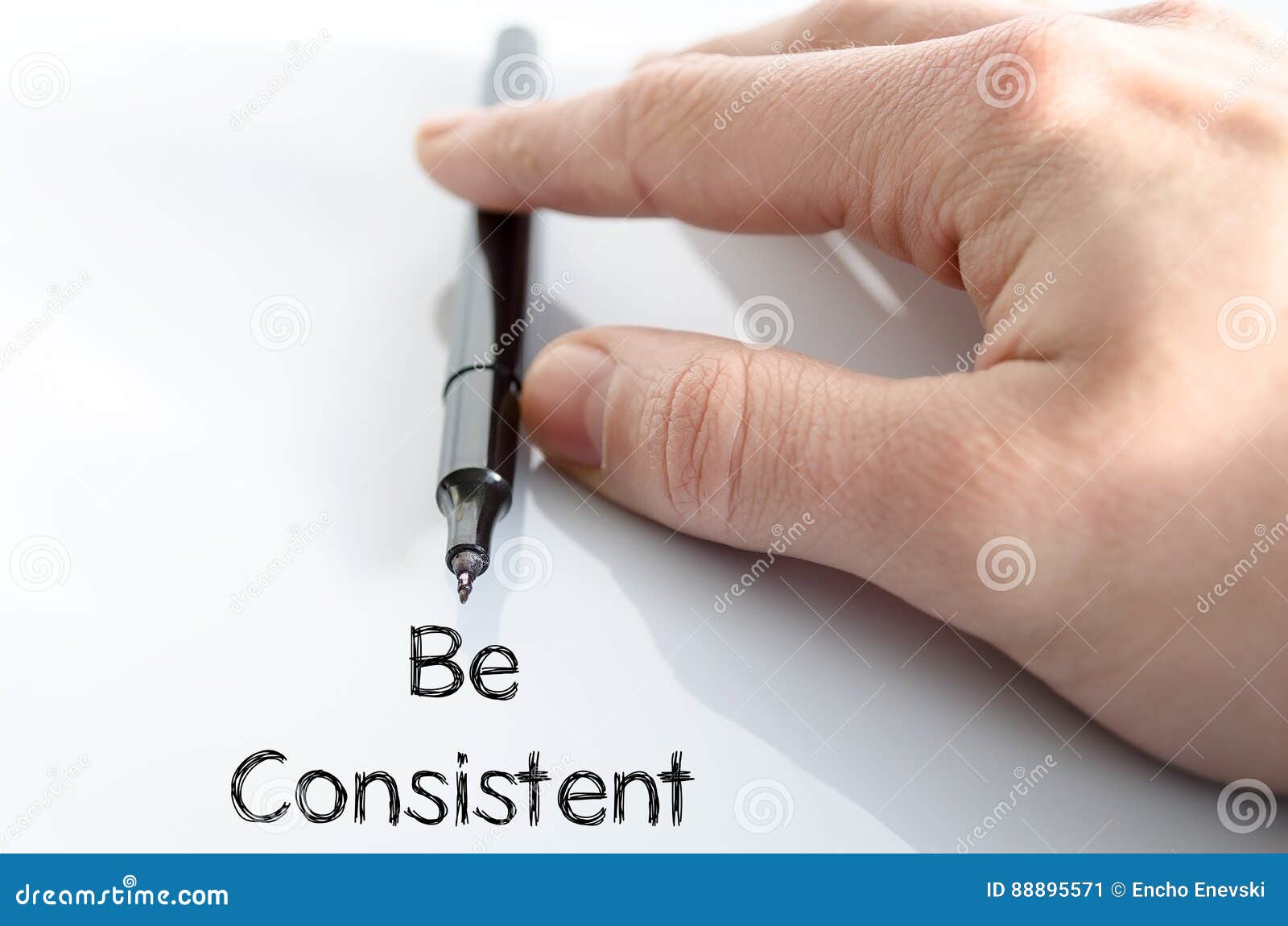 Be consistent text concept stock image. Image of persist - 88895571