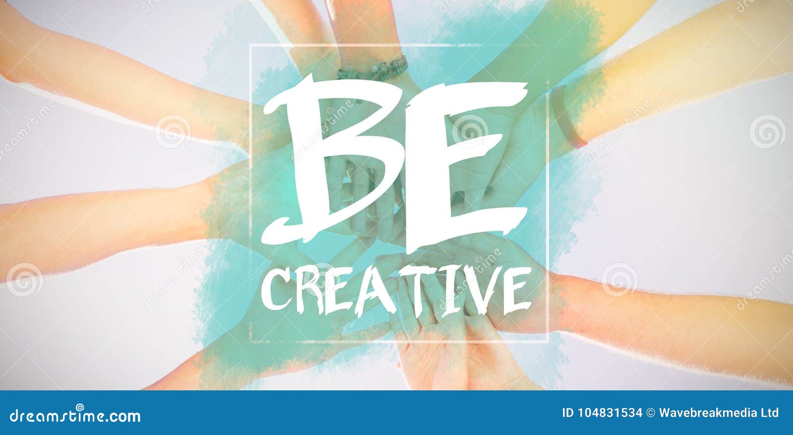 Composite Image of Be Creative Stock Photo - Image of creative, hand ...