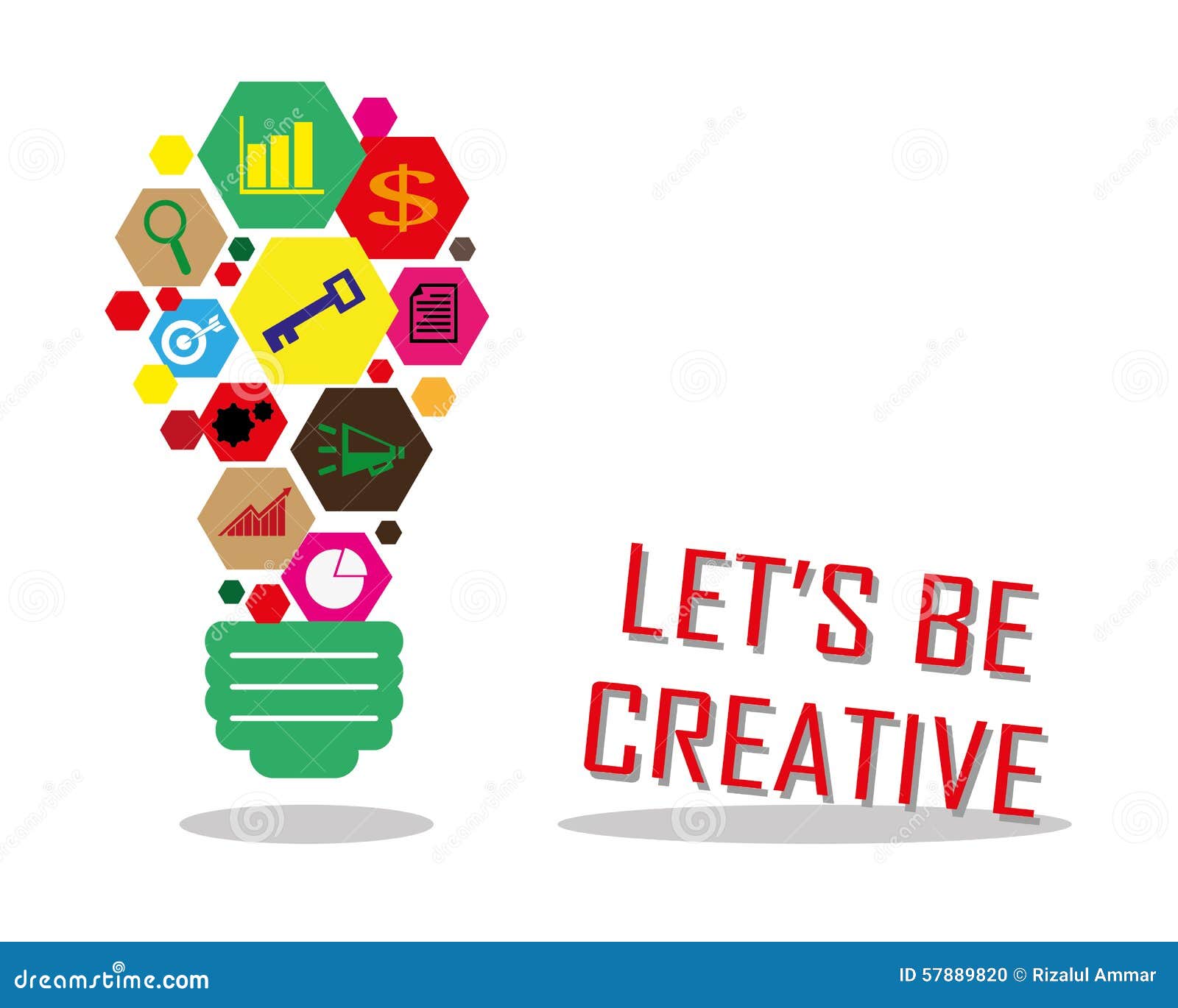Be creative stock vector. Illustration of design, equipment - 57889820