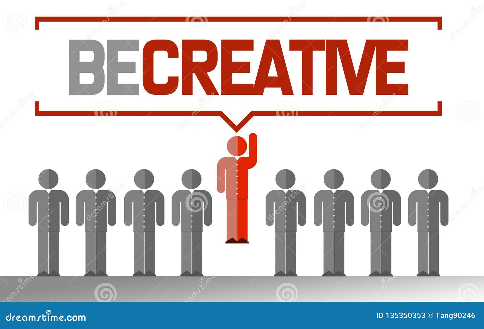 Be Creative Business Unique Concept Stock Illustration - Illustration ...