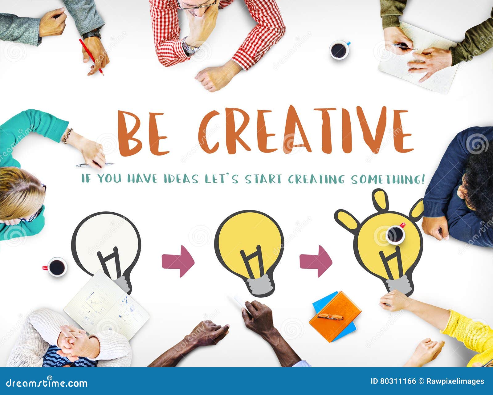 Be Creative Design Inspiration Invention Concept Stock Photo - Image of ...