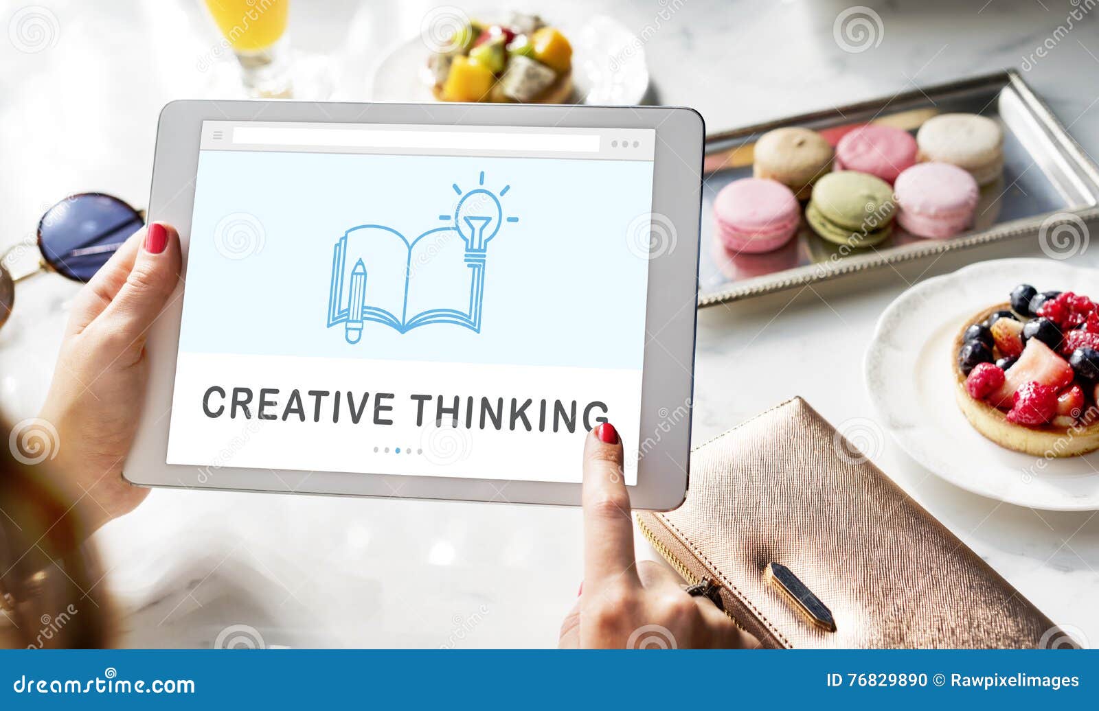 Be Creative E-learning Innovation Education Knowledge Concept Stock ...