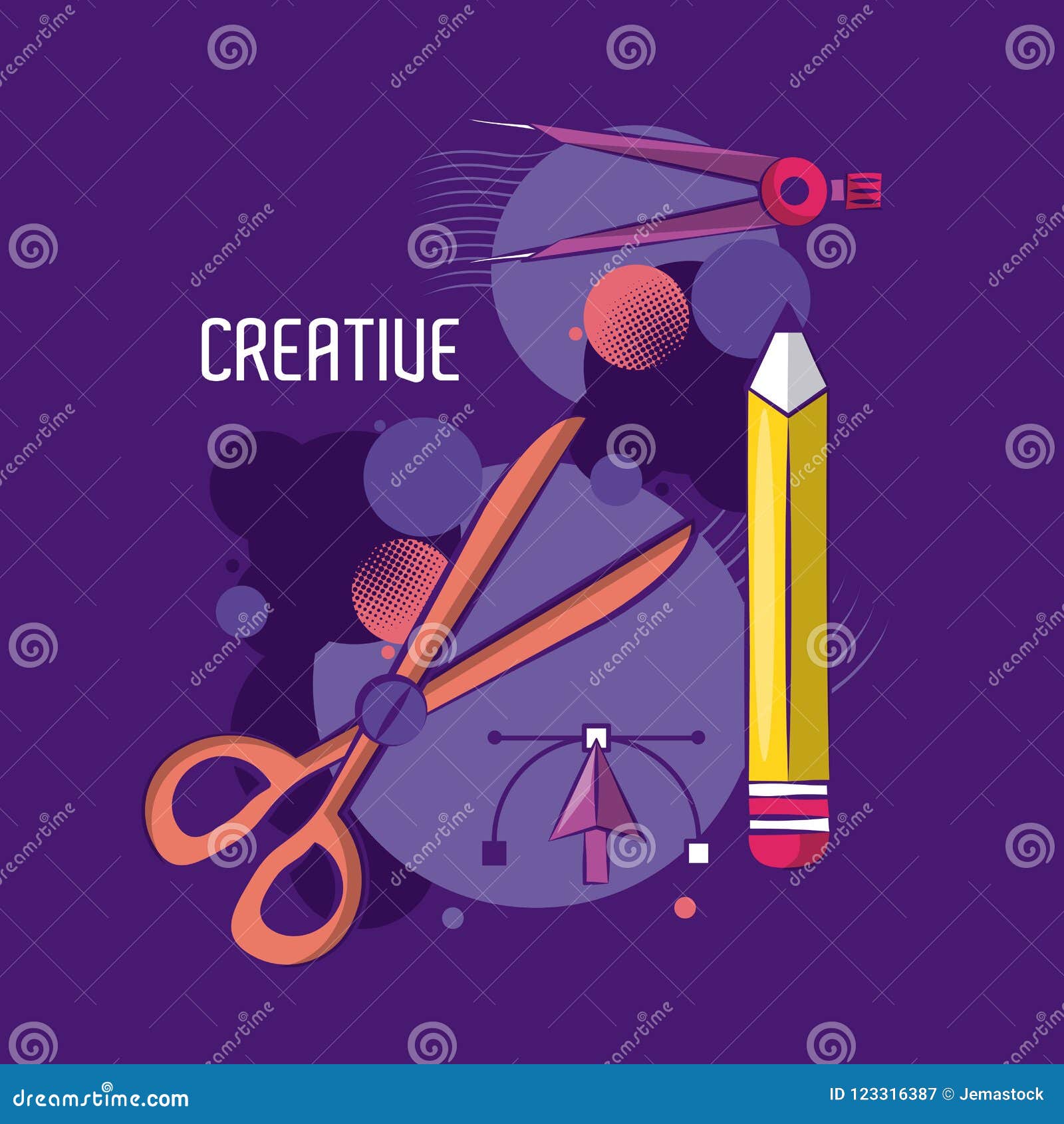 Be creative graphic design stock vector. Illustration of graphic ...
