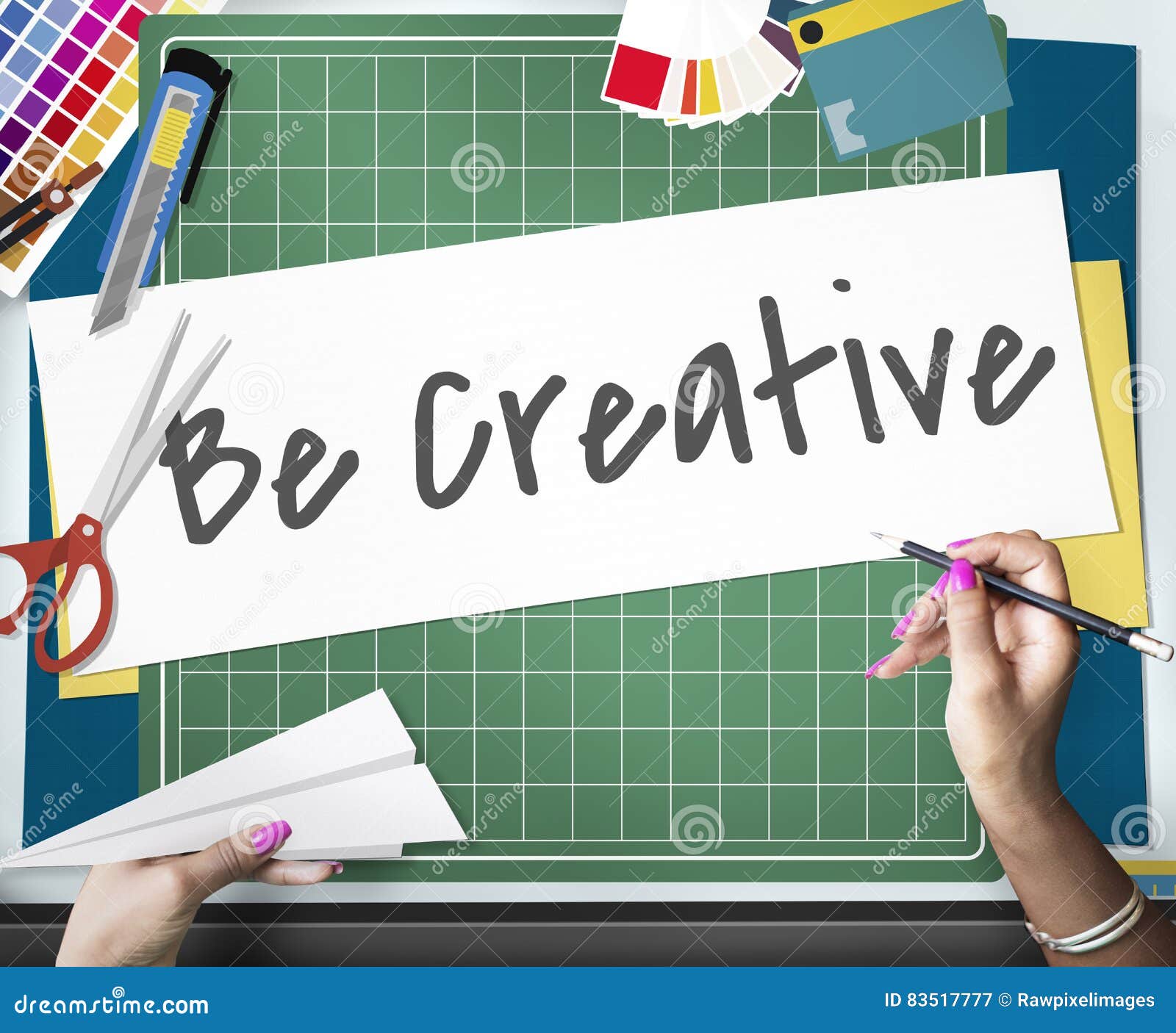 Be Creative Ideas Imagination Creativity Design Concept Stock ...