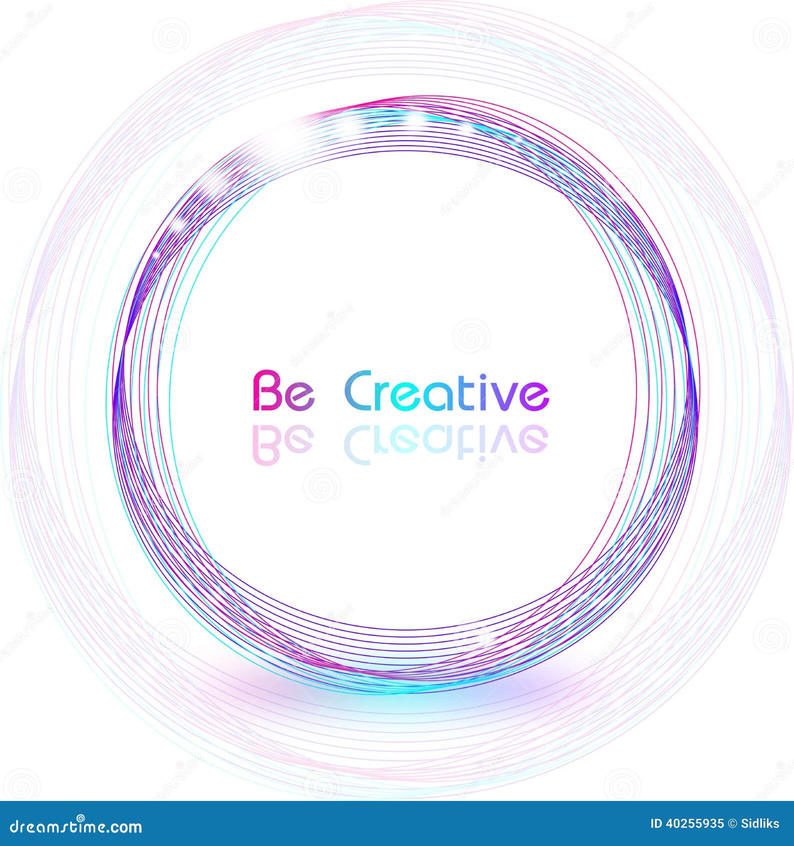 Be Creative stock illustration. Illustration of pink - 40255935