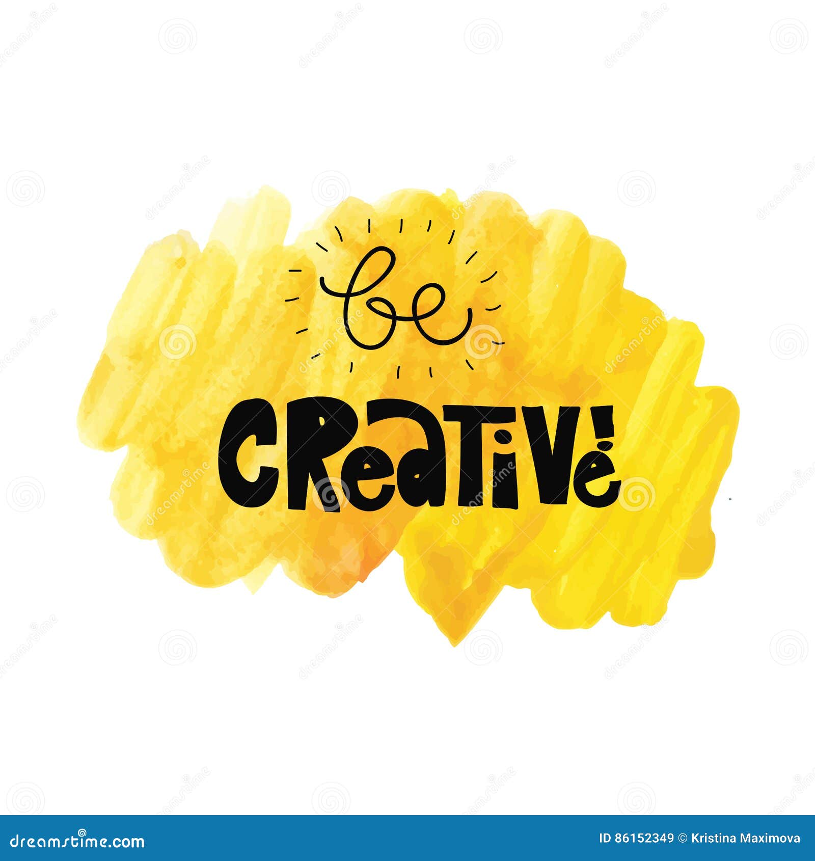 Be Creative. Vector Illustration Stock Vector - Illustration of ...