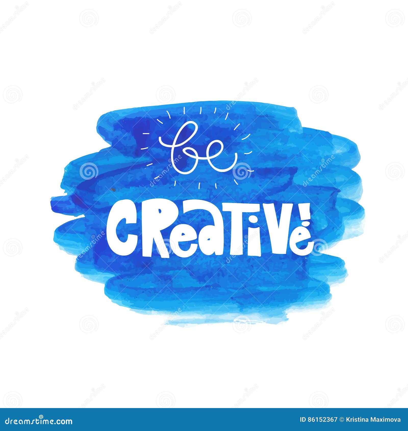 Be Creative. Vector Illustration Stock Vector - Illustration of idea ...