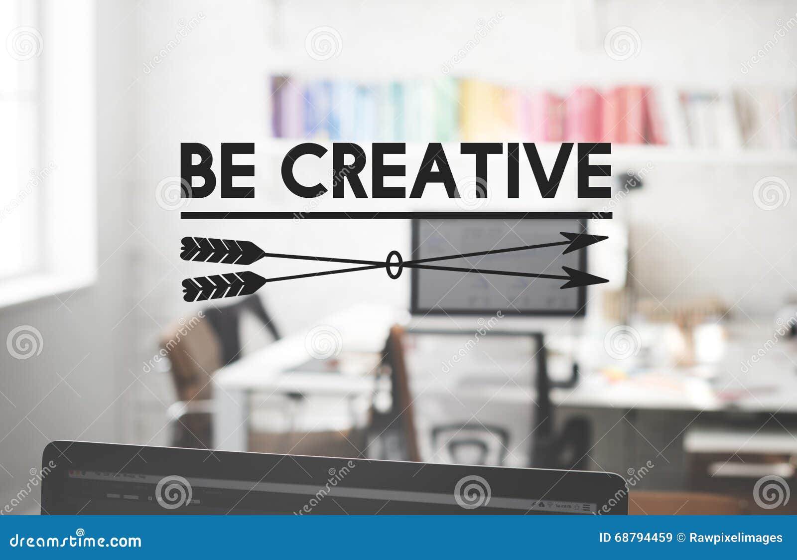 Be Cretive Perspective Inspiration Talent Skill Concept Stock Image ...