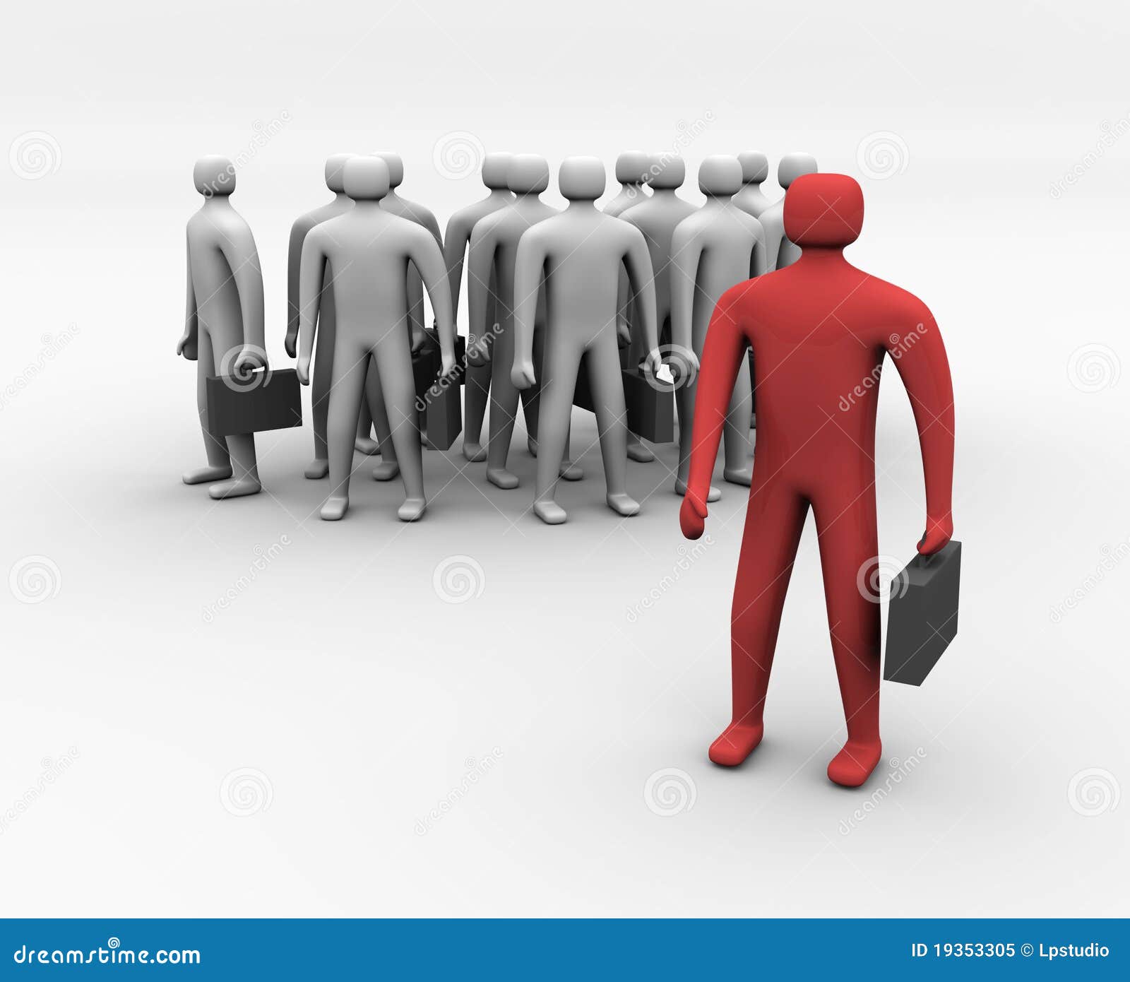 Be Different stock illustration. Illustration of community - 19353305