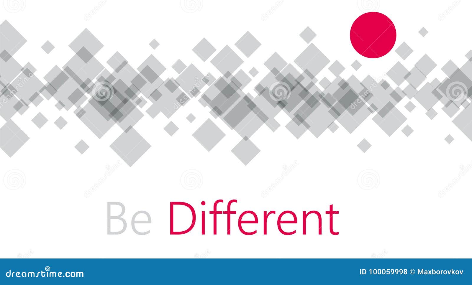 Be Different Abstract Background. Stock Vector - Illustration of ...