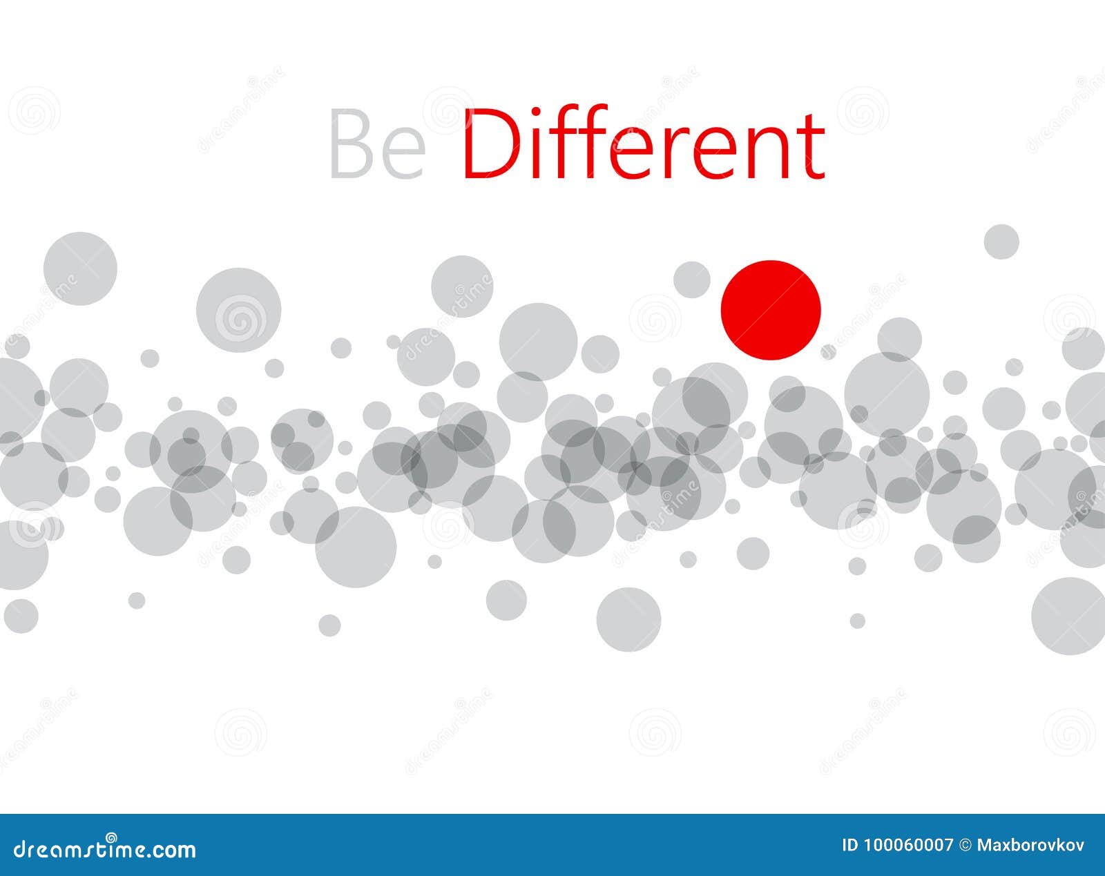 Be Different Abstract Background. Stock Vector - Illustration of ...