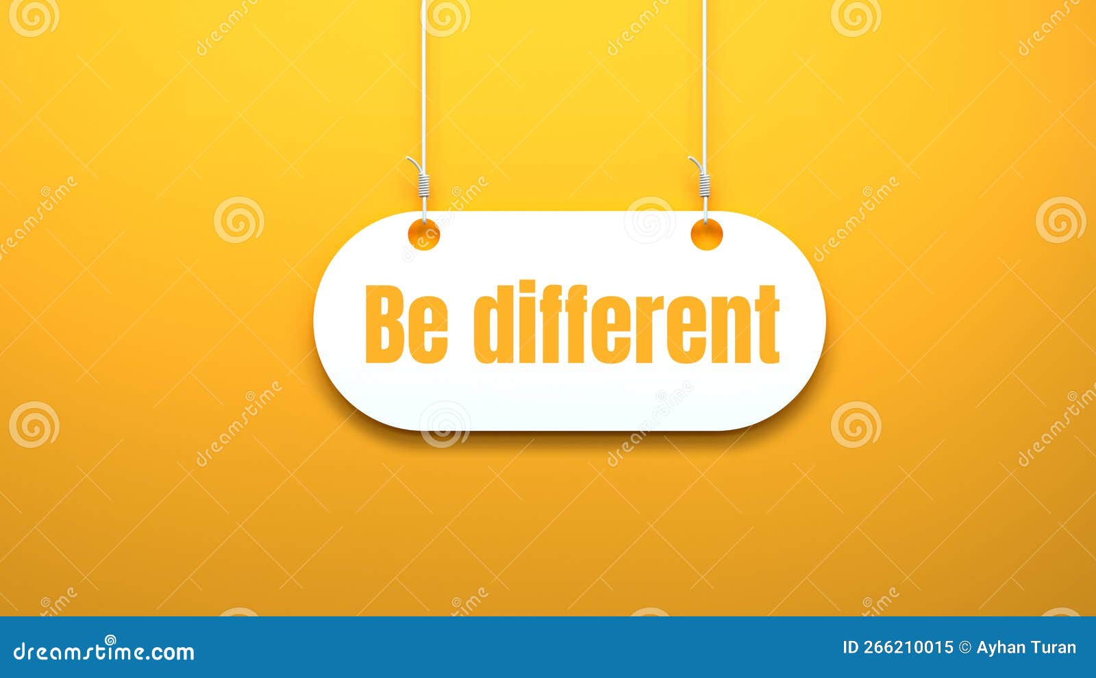 Be Different Speech Bubble Concept. Stock Illustration - Illustration ...