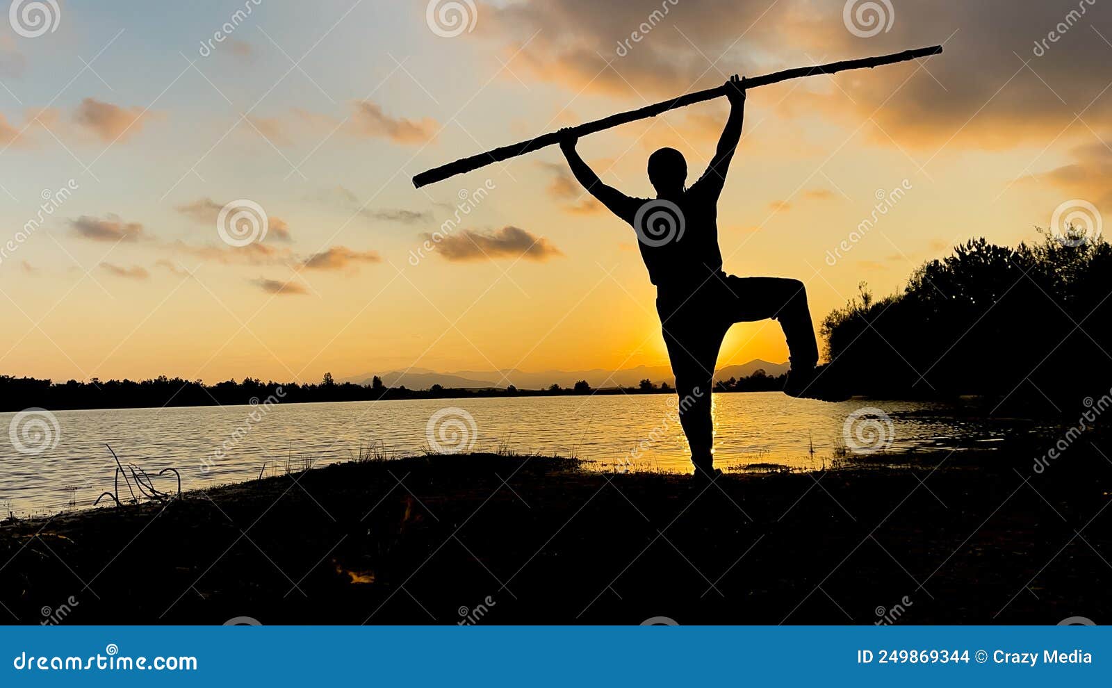Be Energetic in Nature at Sunrise Time in the Morning Stock Photo ...