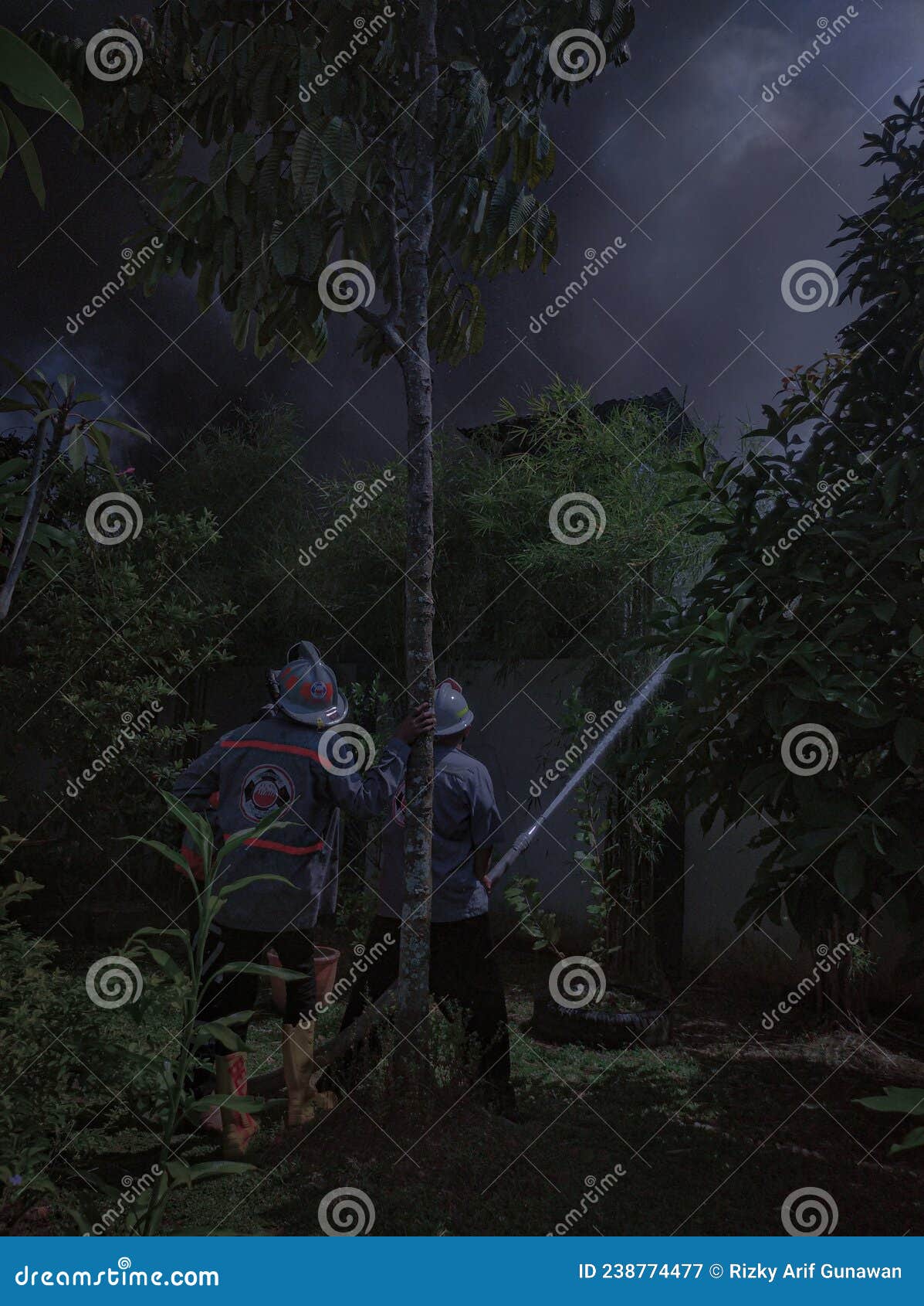 Fire vs Fireman stock image. Image of fireman, fire - 238774477