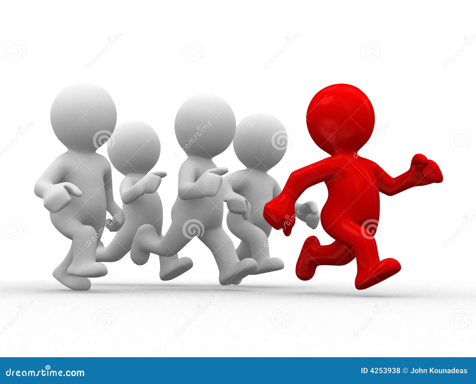 Be first stock illustration. Illustration of human, people - 4253938