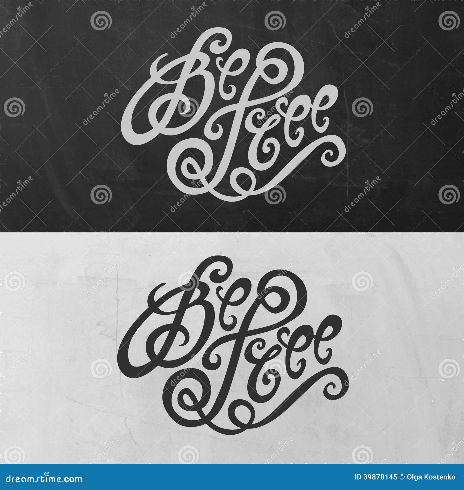 Be Free hand lettering stock vector. Illustration of happy - 39870145