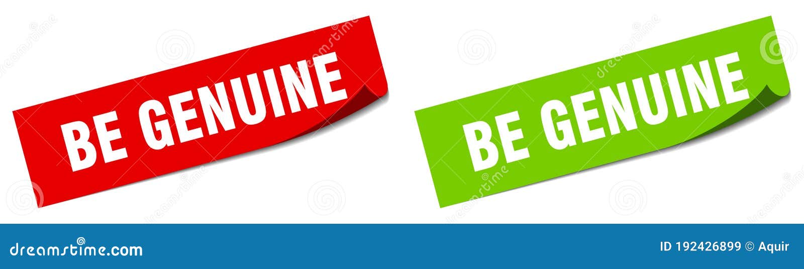 Be Genuine Sticker. Be Genuine Sign Set Stock Vector - Illustration of ...