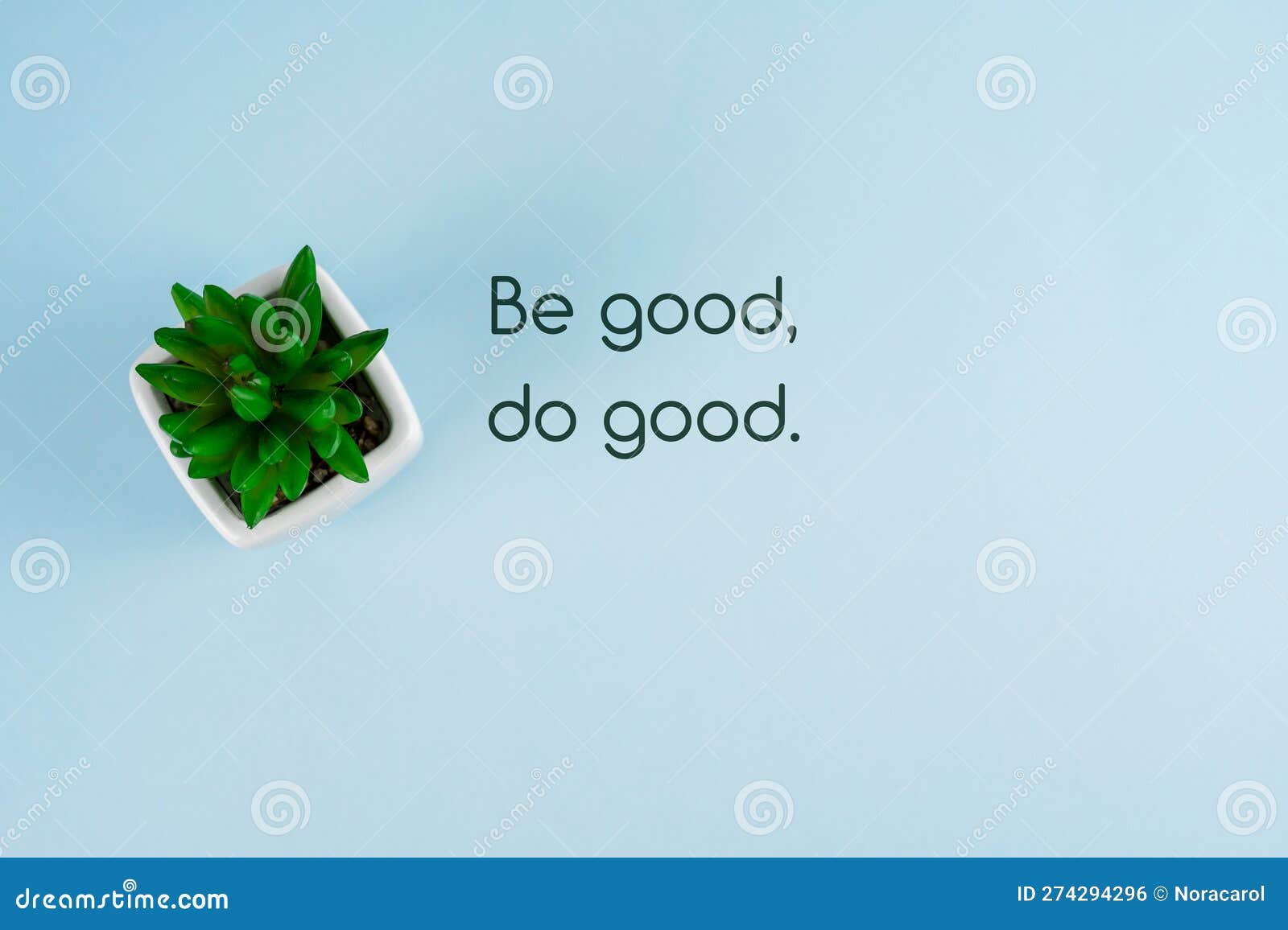 Inspirational Quotes - Be Good, Do Good Quotes on Blue Background Stock ...