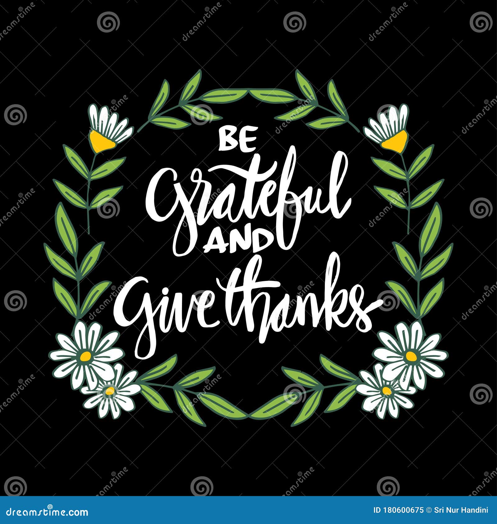 Be Grateful and Give Thanks. Stock Vector - Illustration of friend ...