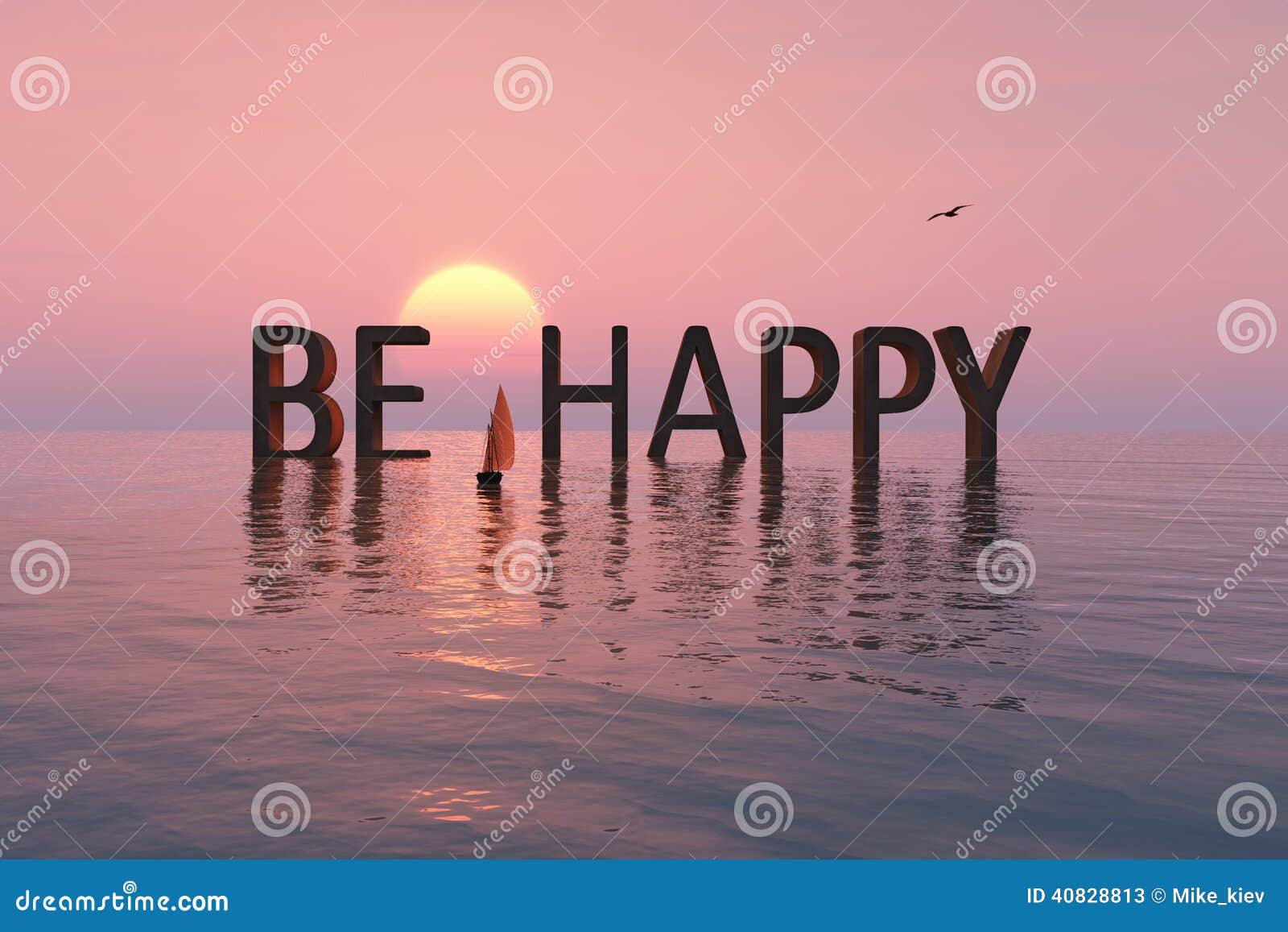 Be happy stock illustration. Illustration of life, concept - 40828813