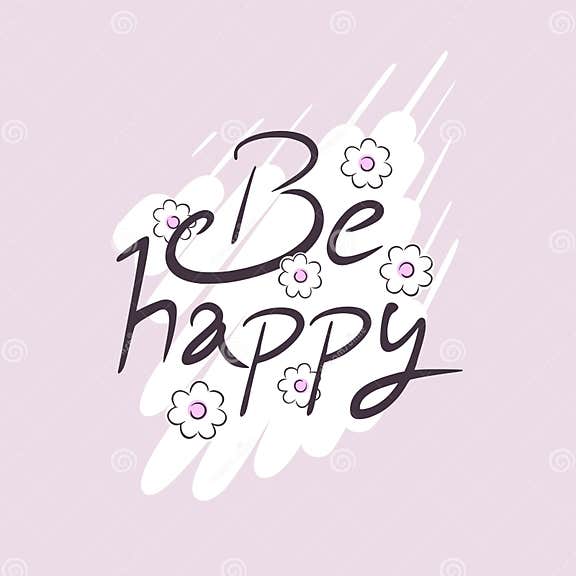 Be happy message stock illustration. Illustration of festive - 298420705