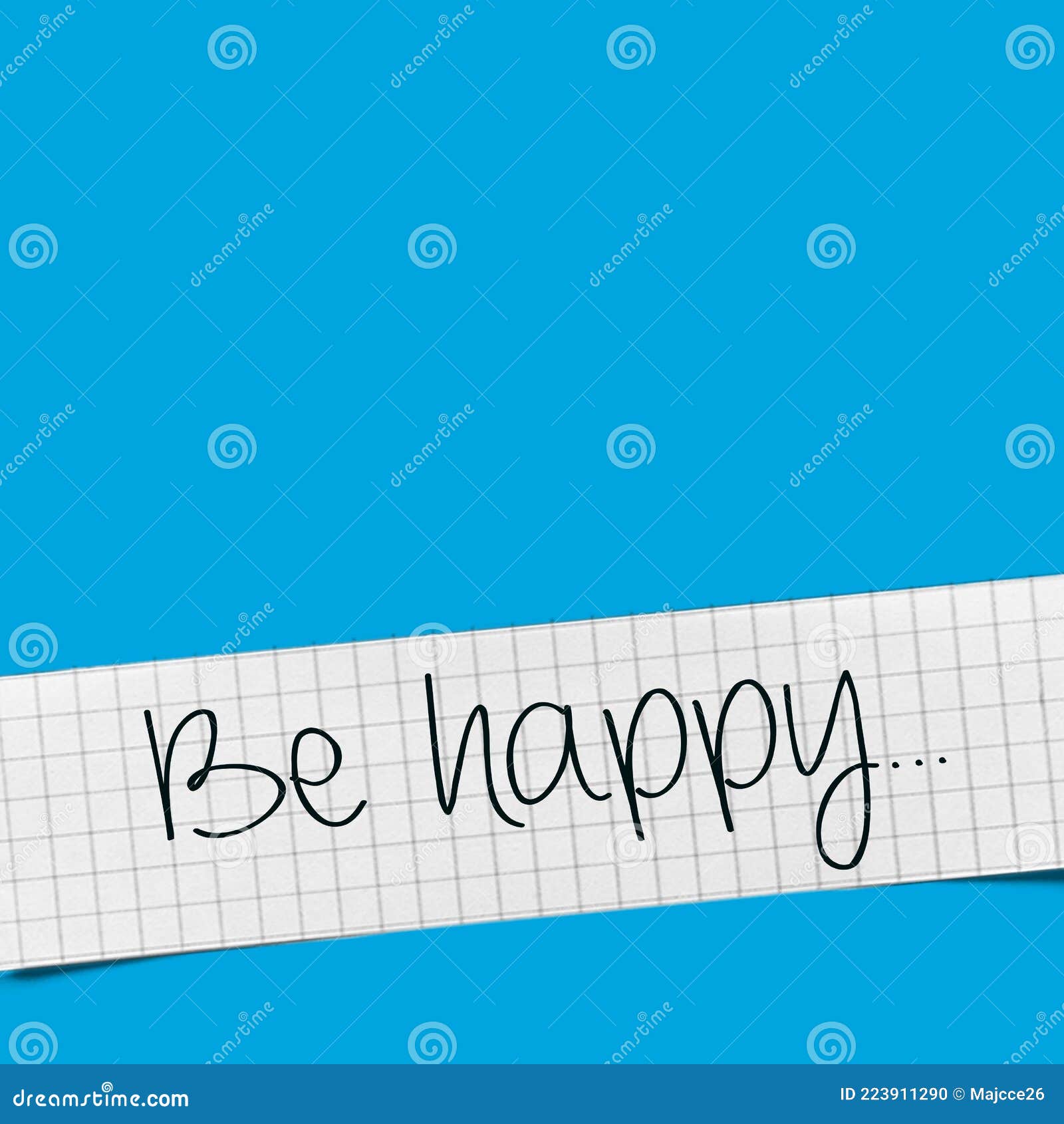 Be Happy Notes Text Background Abstract Stock Illustration ...