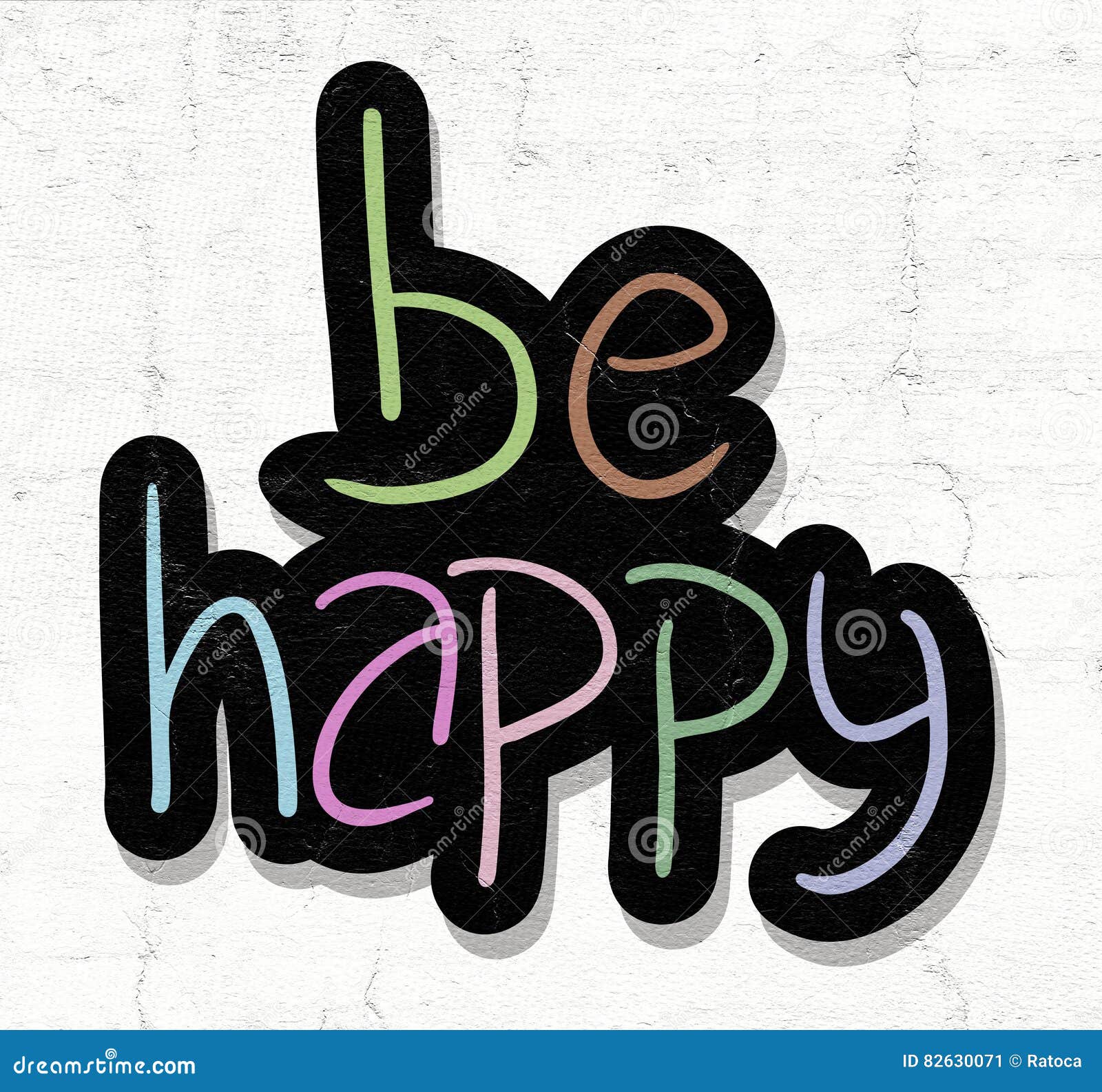 Be happy symbol stock illustration. Illustration of design - 82630071