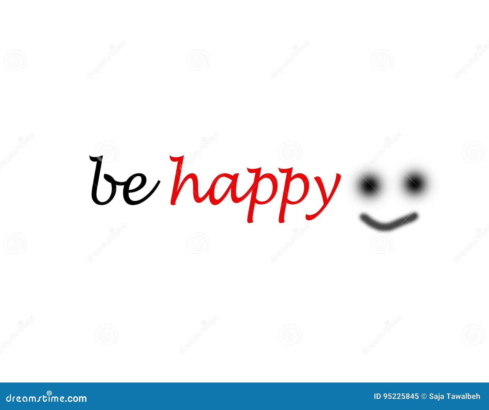 Happy Word Handwritten Isolated Vector Calligraphy | CartoonDealer.com ...