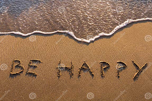 Be happy stock photo. Image of words, copyspace, postcard - 31454754