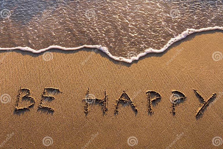 Be happy stock photo. Image of words, copyspace, postcard - 31454754