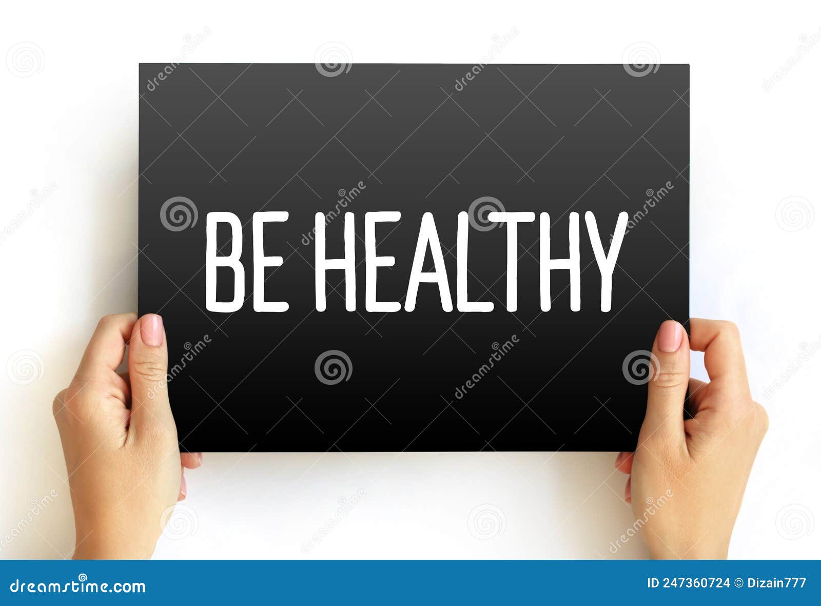 Be Healthy Text on Card, Concept Background Stock Photo - Image of ...