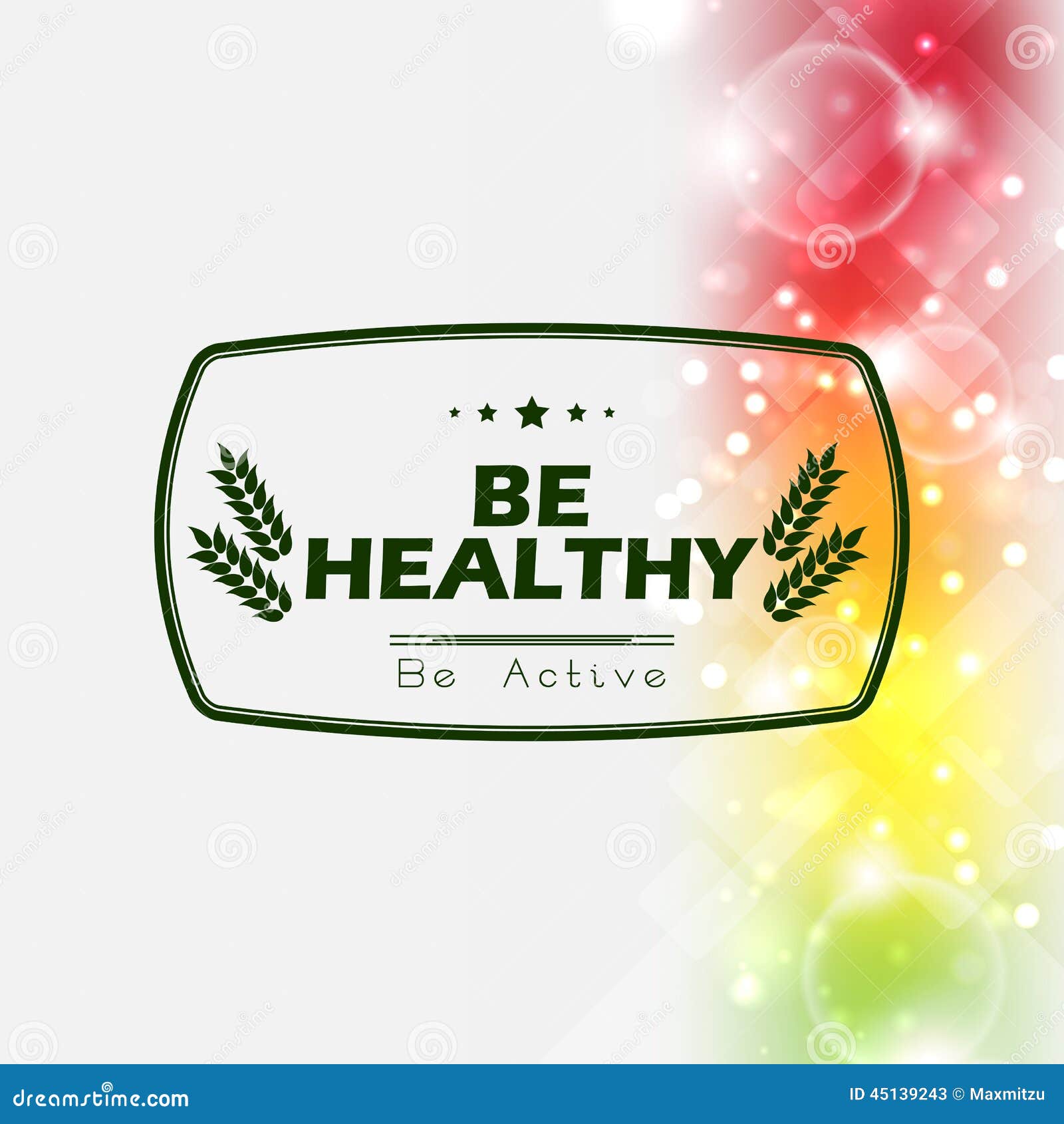 Be healty stock illustration. Illustration of design - 45139243