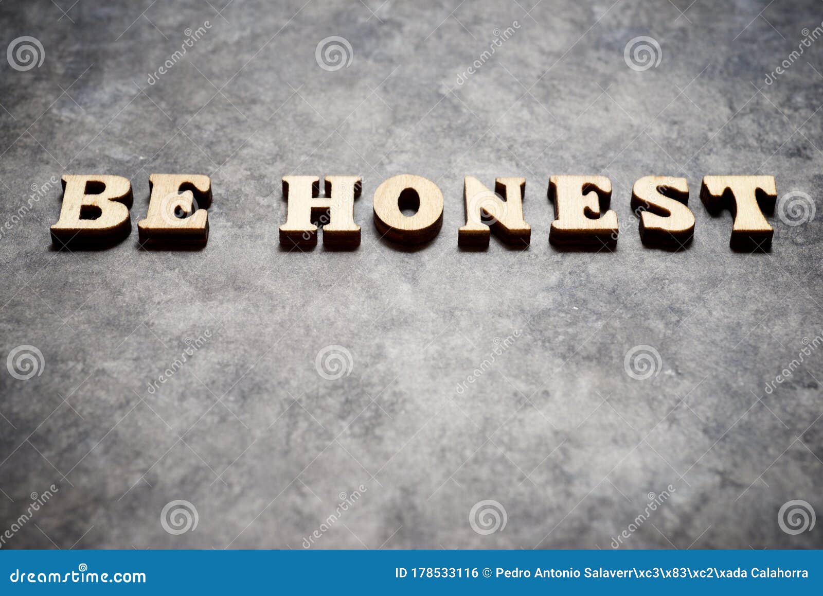Be honest text stock photo. Image of phrase, concepts - 178533116