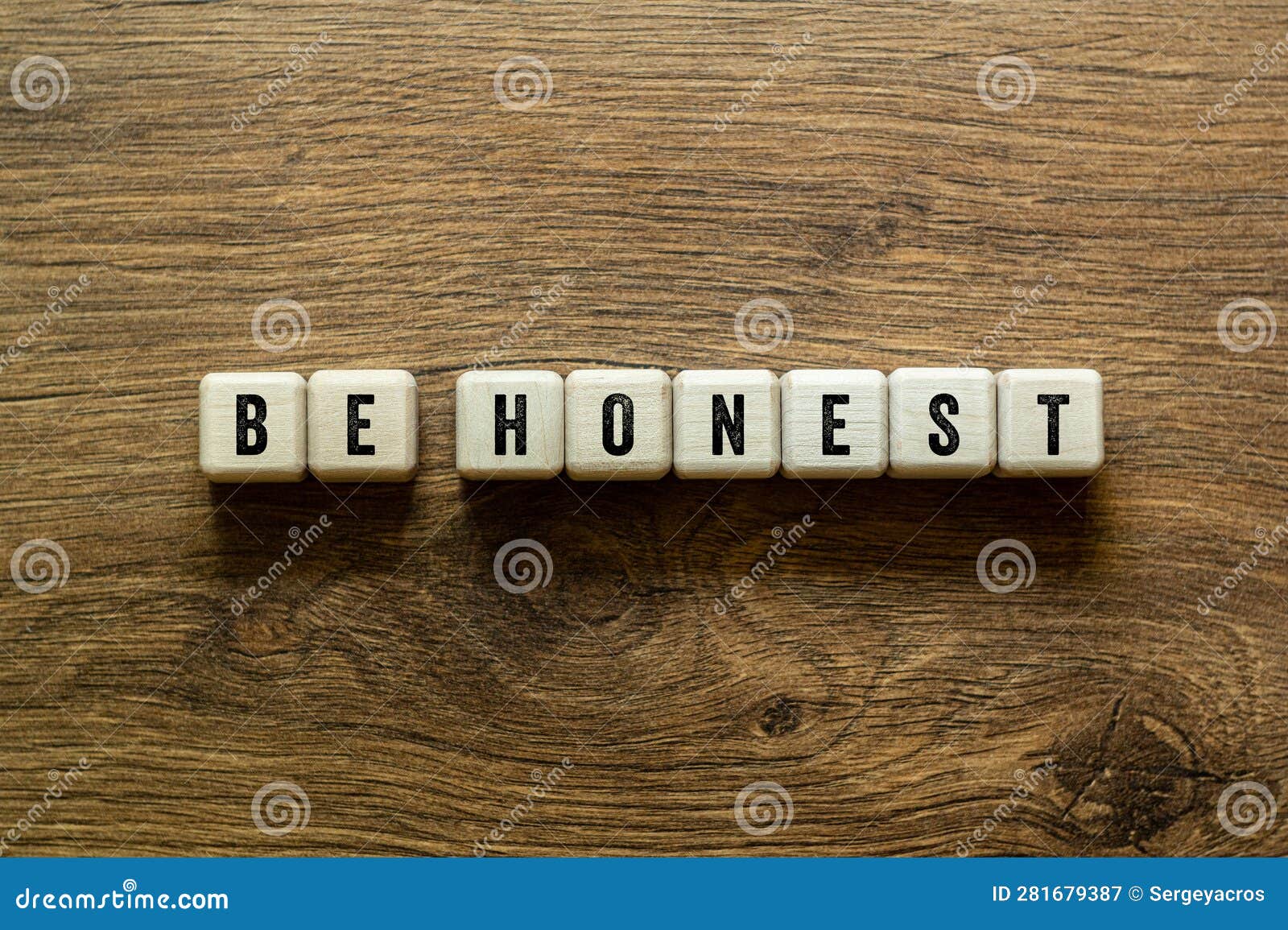 Be Honest - Word Concept on Building Blocks, Text Stock Image - Image ...