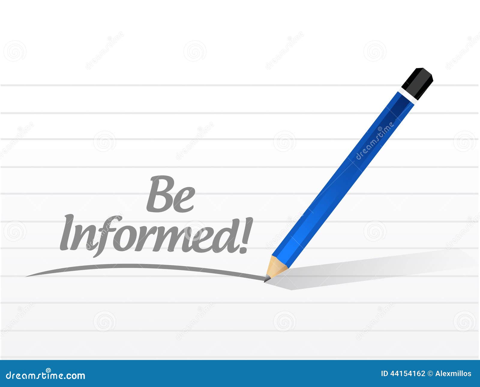 Be Informed Message Illustration Design Stock Illustration ...