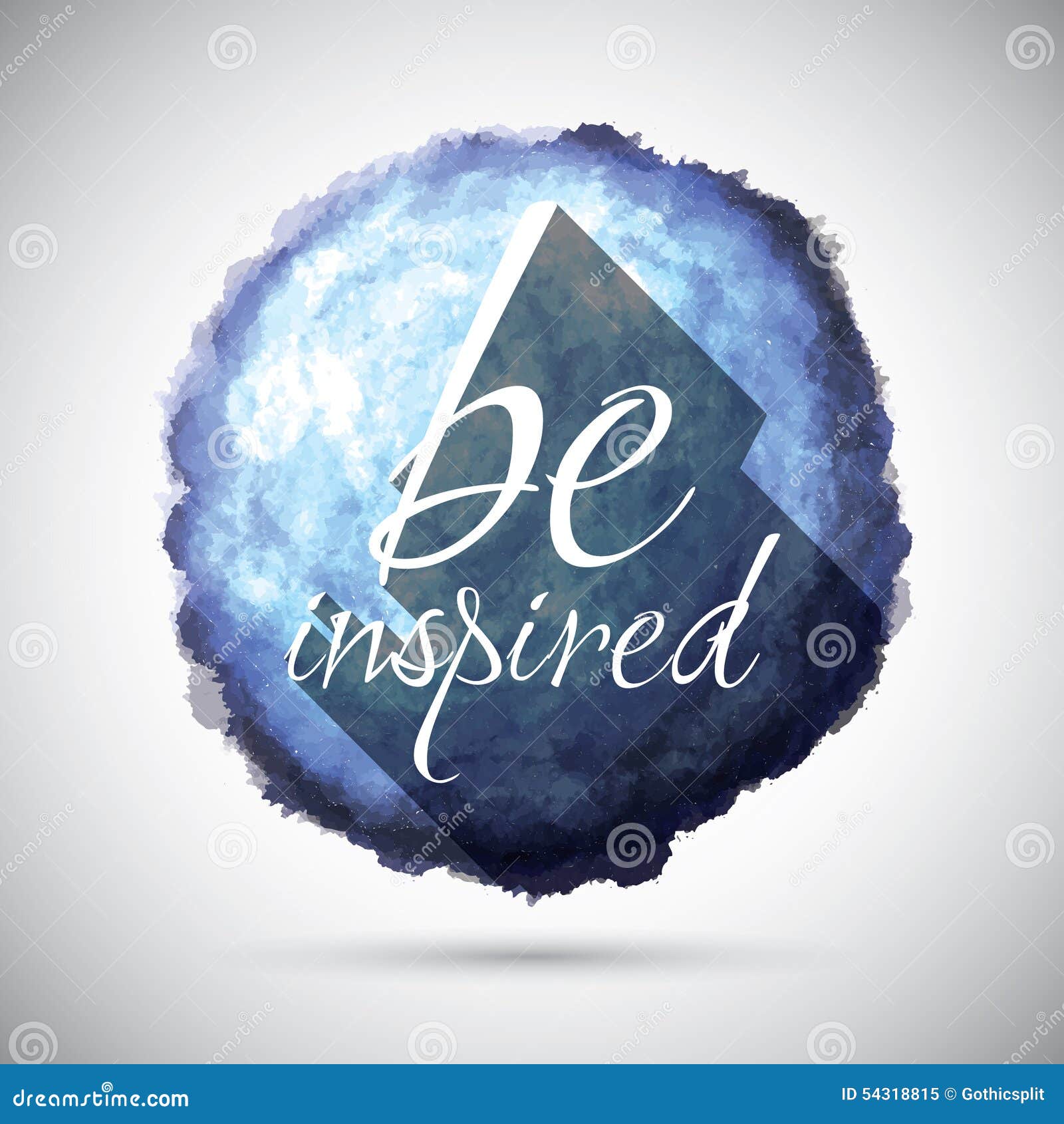 Be inspired stock vector. Illustration of unusual, hand - 54318815