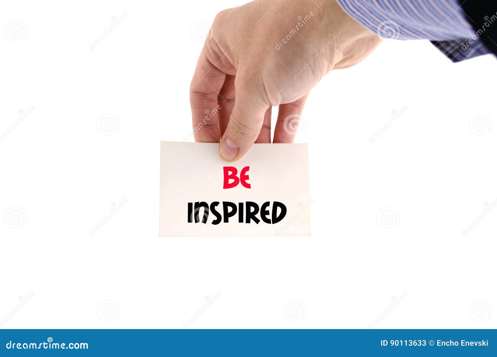 Be inspired text concept stock image. Image of mindset - 90113633