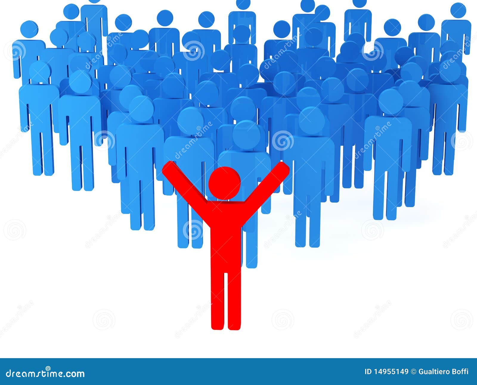 Be a leader stock illustration. Illustration of boss - 14955149