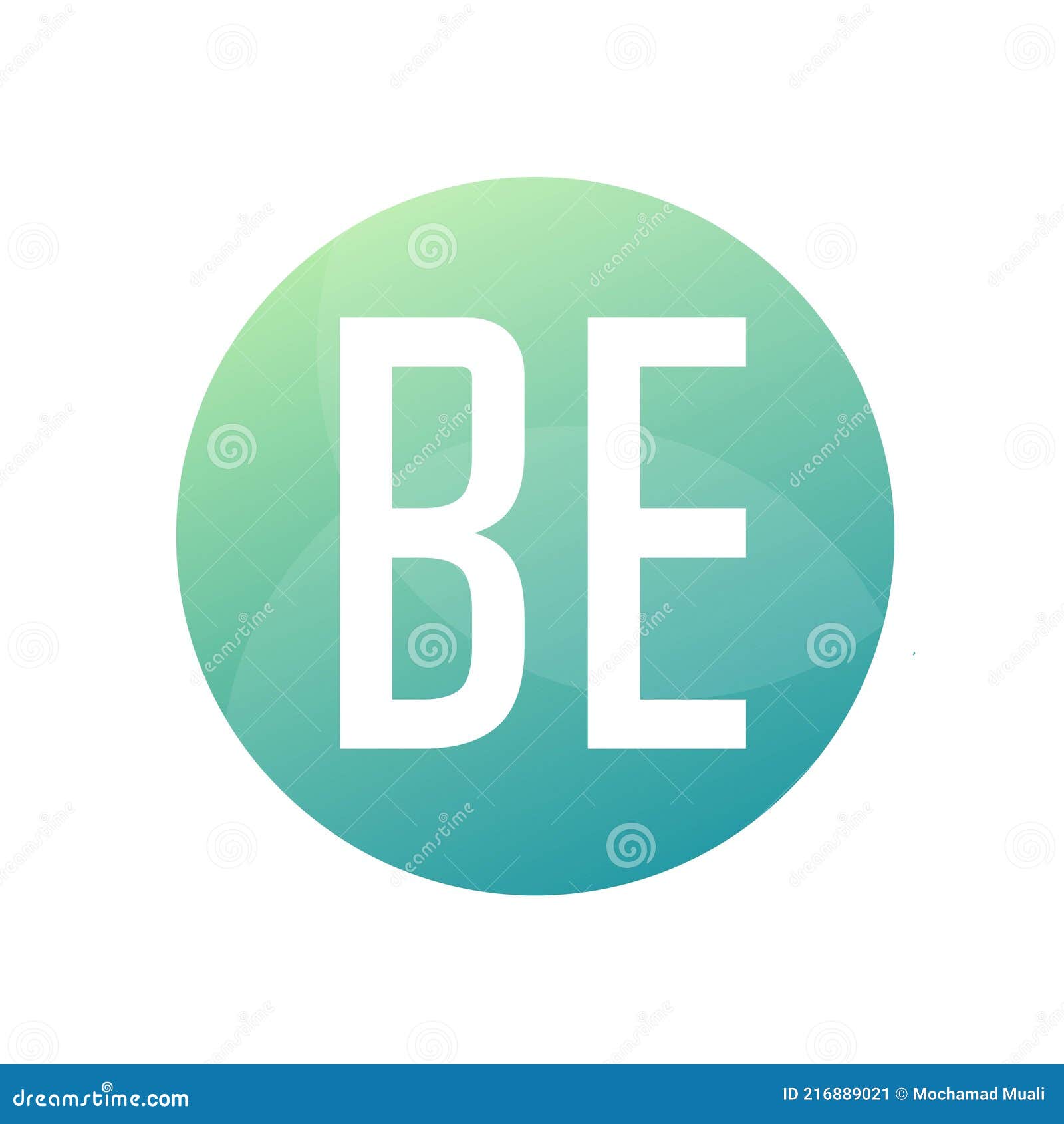 BE Letter Logo Design with Simple Style Stock Illustration ...