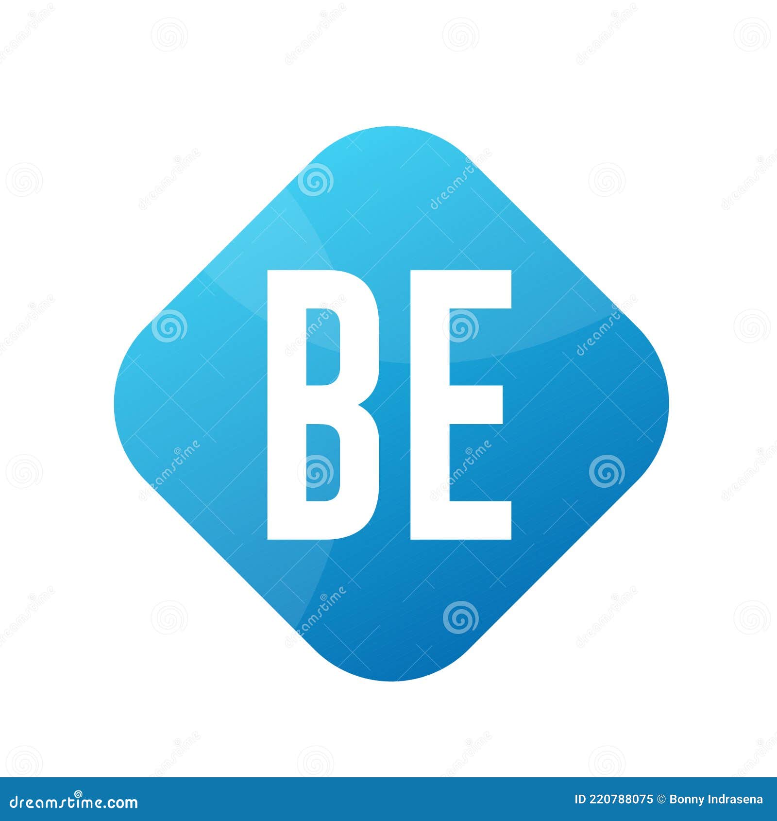 BE Letter Logo Design with Simple Style Stock Illustration ...