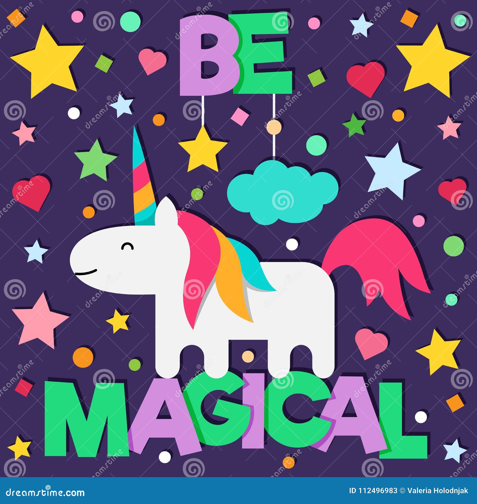Be Magical. Vector Illustration. Stock Vector - Illustration of ...