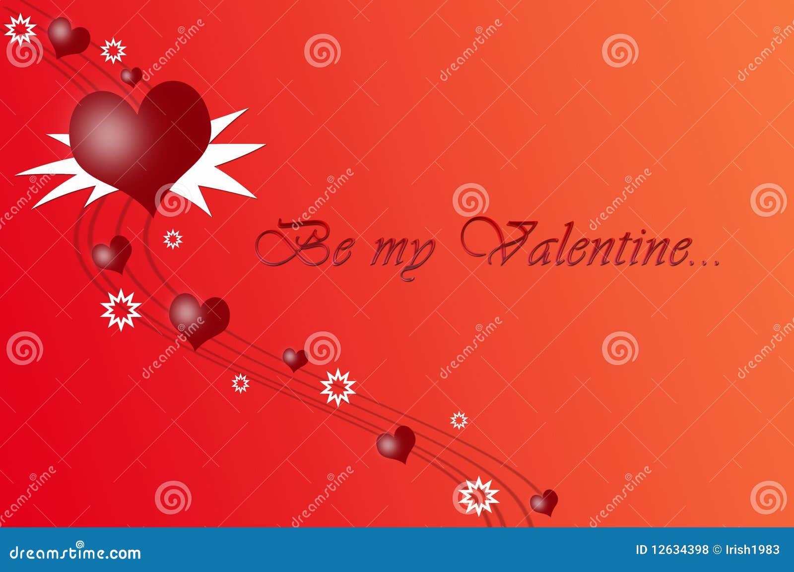 Be my Valentine stock illustration. Illustration of wallpaper - 12634398