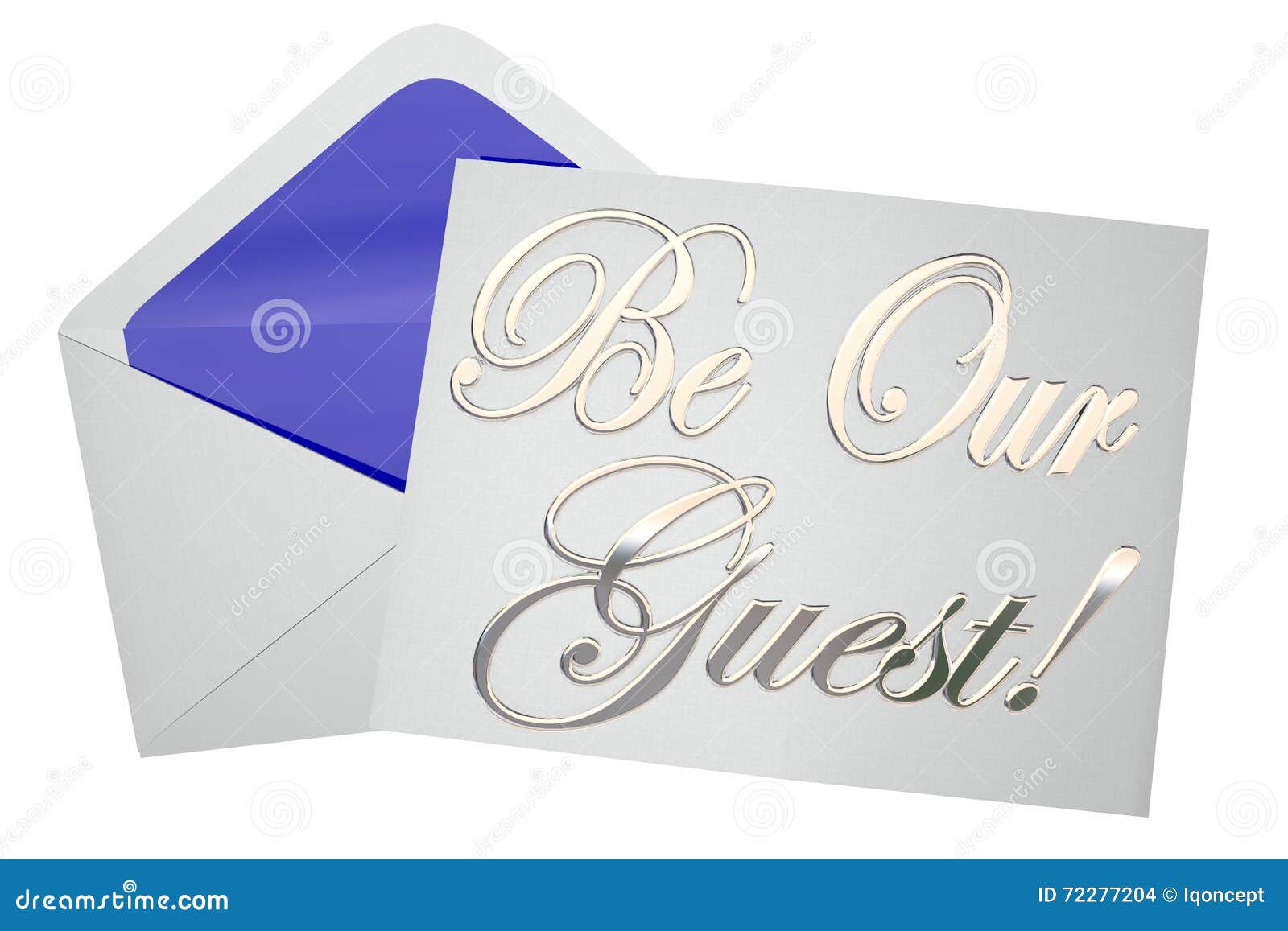 Be Our Guest Invitation Special Event Stock Illustration - Illustration ...