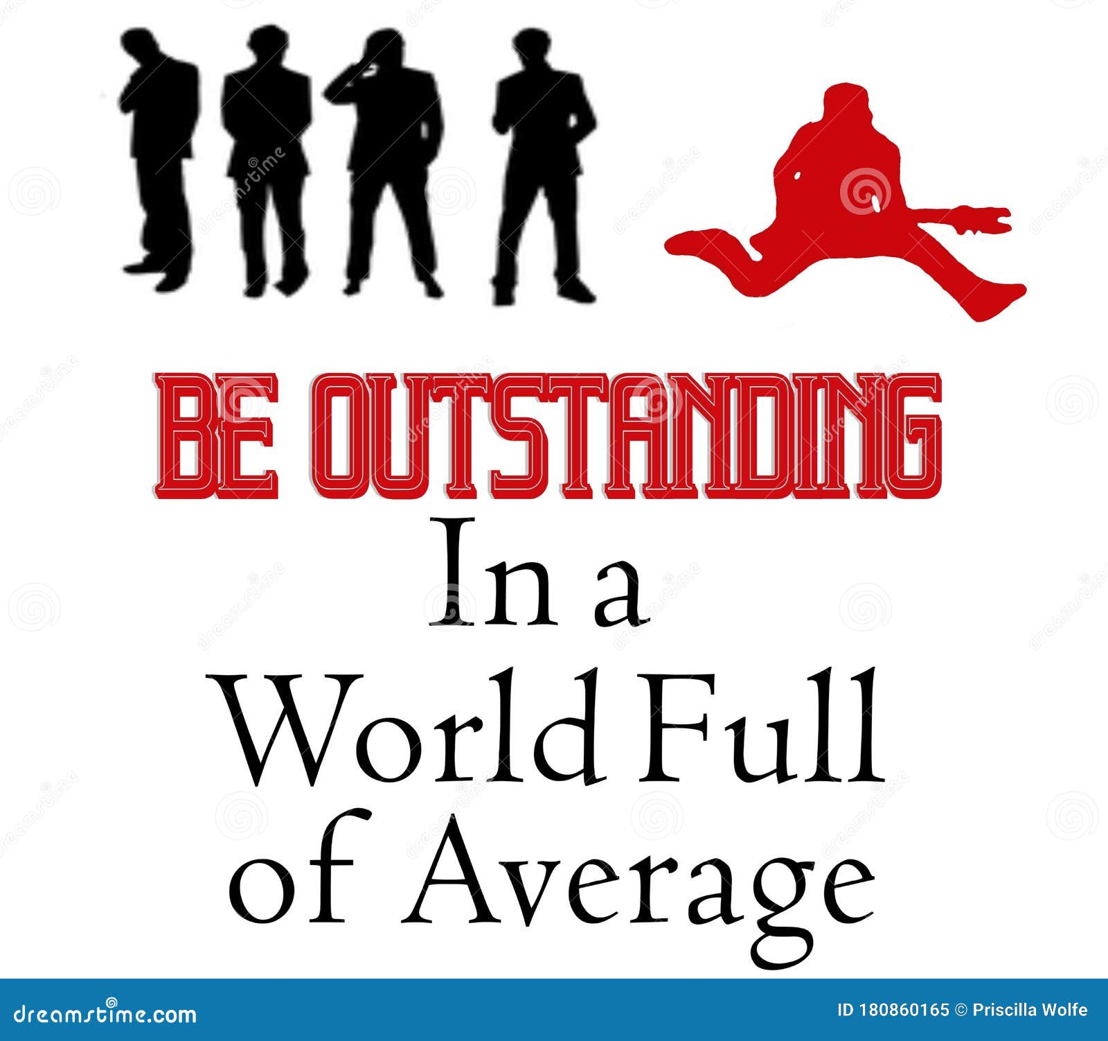 Be Outstanding stock illustration. Illustration of undefined - 180860165