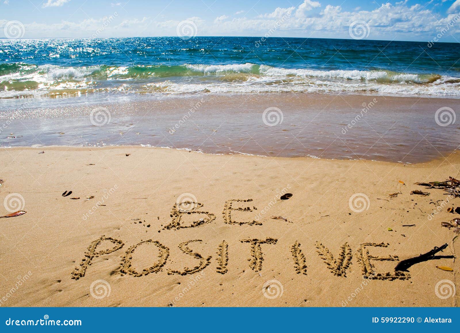 Be Positive. Creative Motivation Concept. Stock Photo - Image of ...