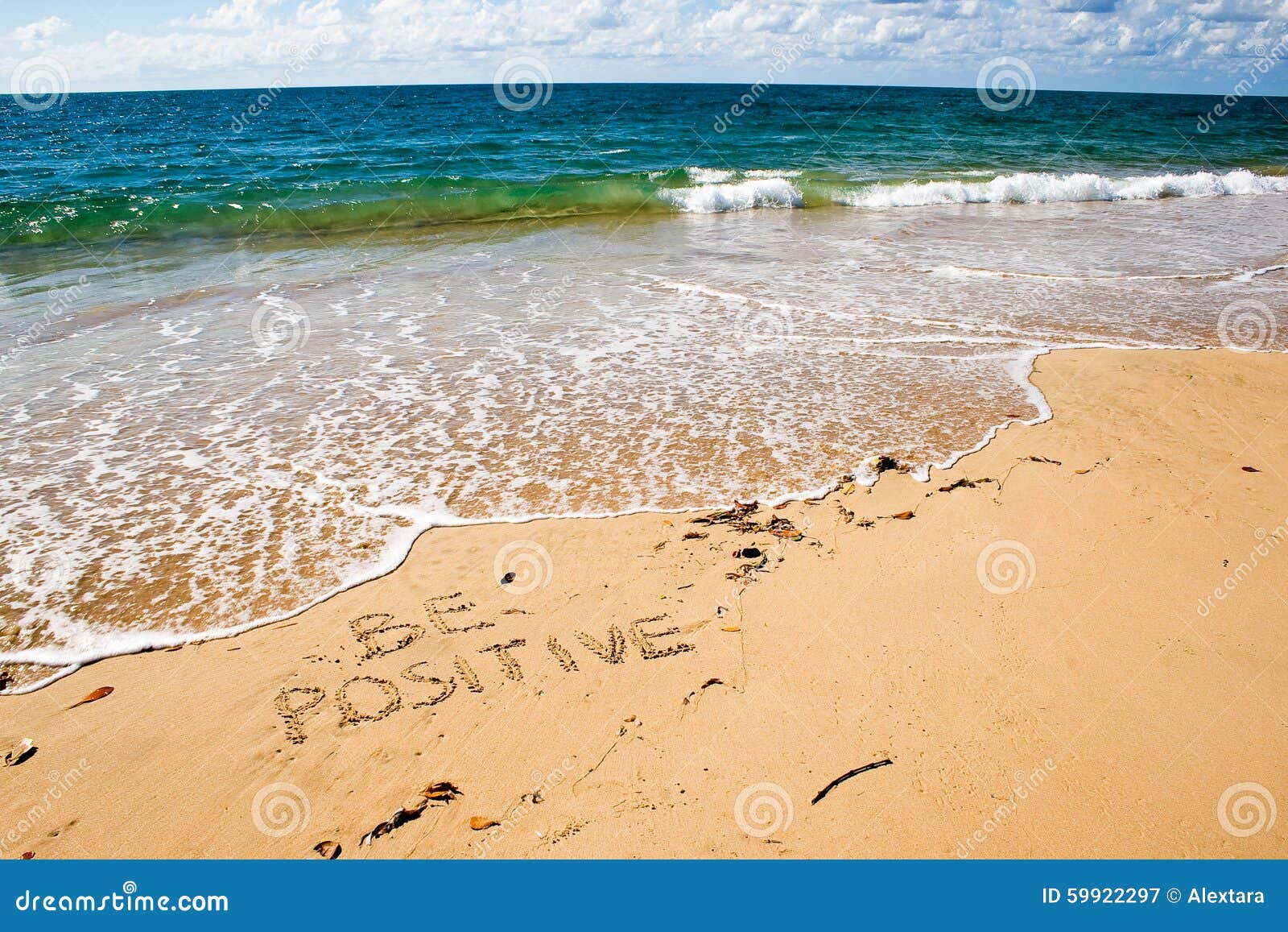 Be Positive. Creative Motivation Concept. Stock Image - Image of ...